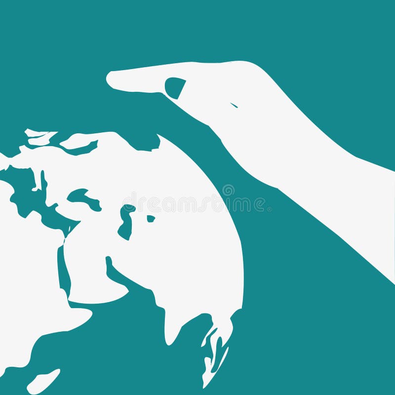 Save the World Symbol.Save Earth.Earth Day. Stock Illustration ...