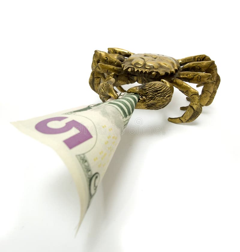 Money Origami ROOSTER Bird Folded with Real One Dollar Bill Isolated on ...