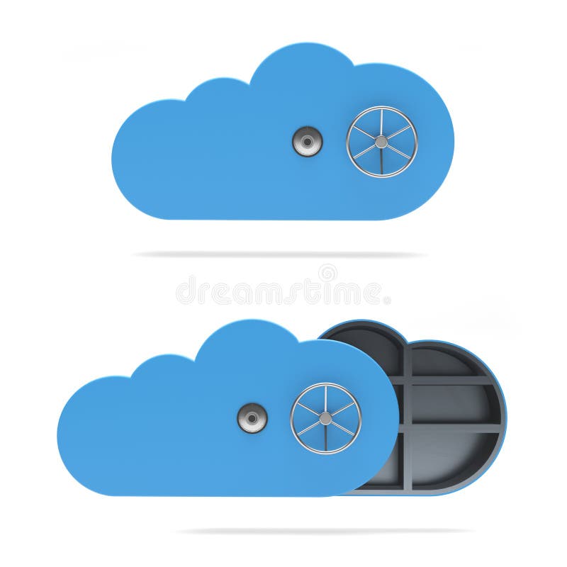 Save Your Files in the Cloud. Safe Open, Your Files Safe Stock ...