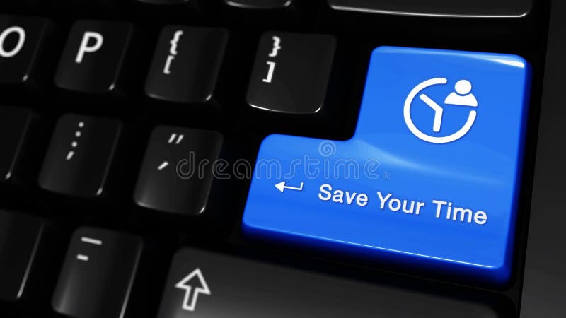 Save Time Text Animation with Comic Style on Green Screen Background ...