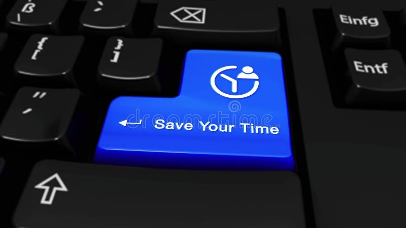 Save Time Text Animation with Comic Style on Green Screen Background ...