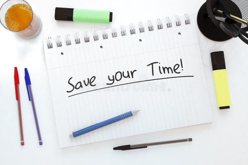 Save your time stock illustration. Illustration of save - 101334918