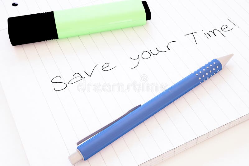 Save your Time stock illustration. Illustration of present - 114366587