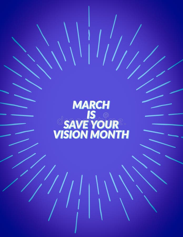 Save your vision month stock illustration. Illustration of eyes - 141918315