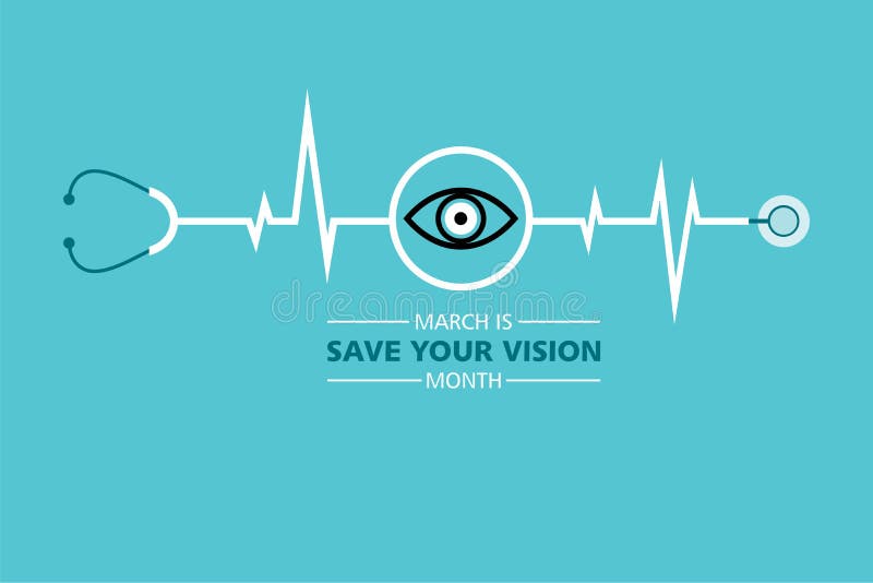 Save Your Vision Month Observed in Month of March Stock Vector ...