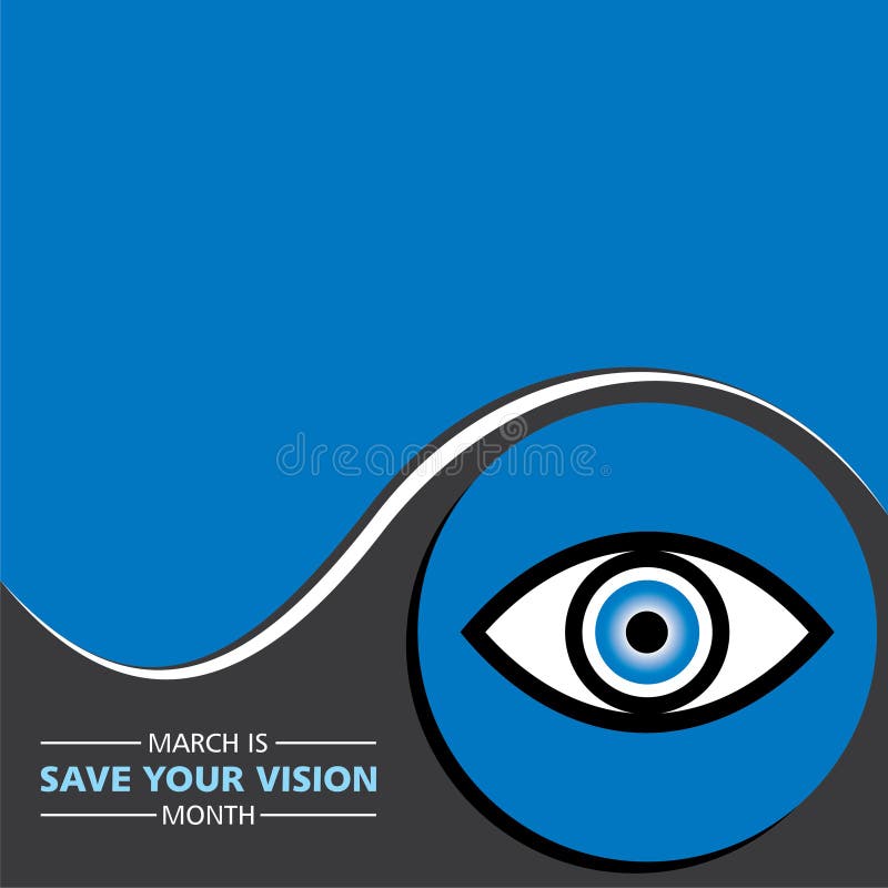 Save Your Vision Month Observed in Month of March Stock Vector ...