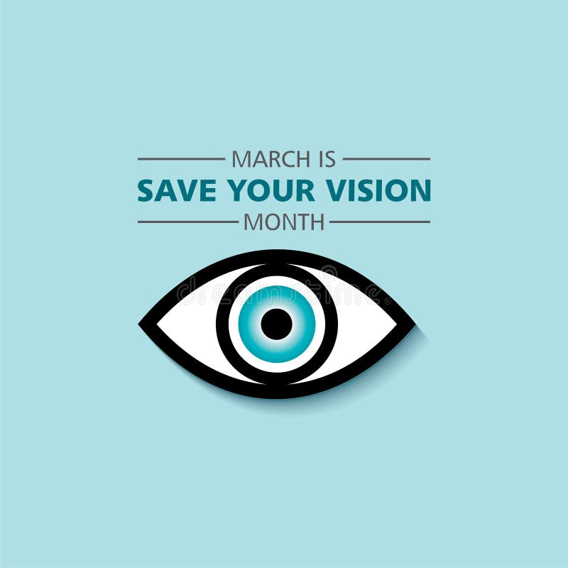Save Your Vision Month Observed in Month of March Stock Vector ...