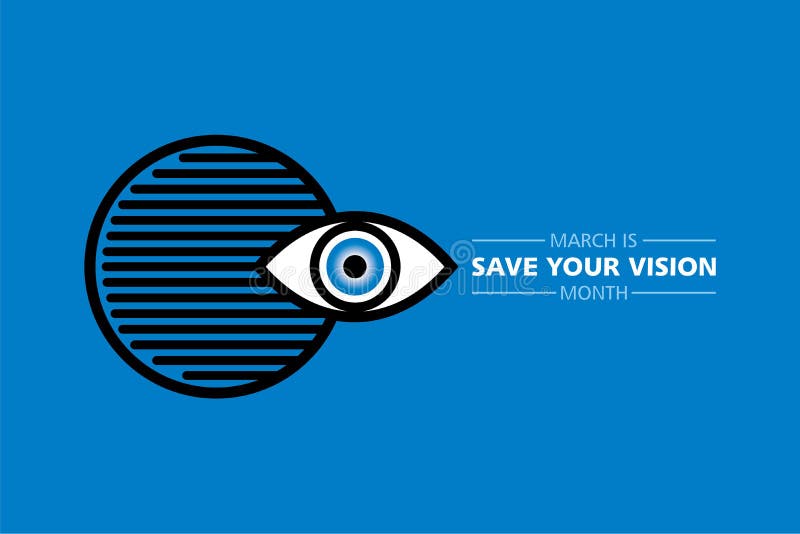 Save Your Vision Month Observed in Month of March Stock Vector ...