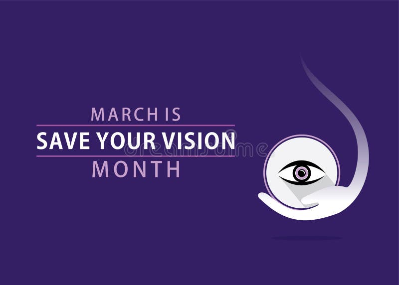 Save Your Vision Month Theme Design Stock Vector - Illustration of ...