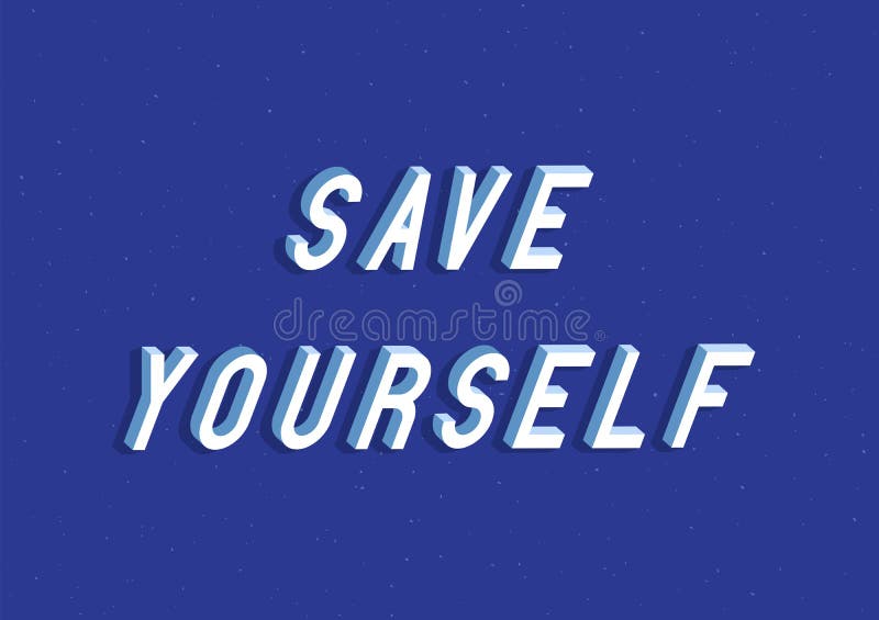 Save Yourself Vector Concept. Depressed Girl and Lifebuoy Illustration ...