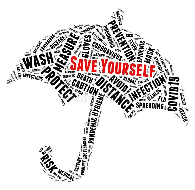 Save Yourself Word Cloud Concept 2 Stock Illustration - Illustration of ...