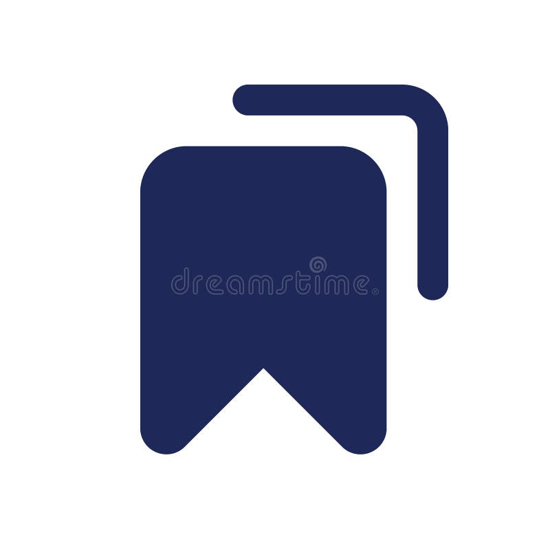 Saved Messages Black Glyph Ui Icon Stock Vector - Illustration of ...