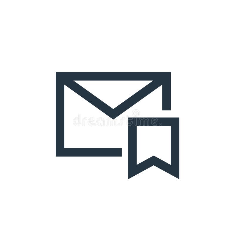 Saved Vector Icon Isolated on White Background. Outline, Thin Line ...