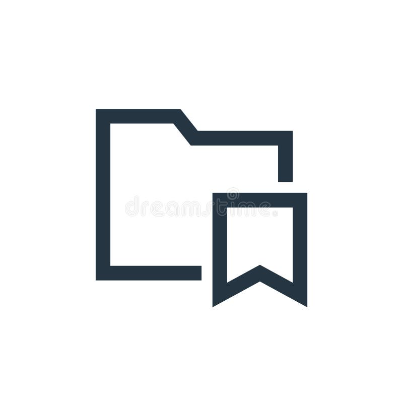 Saved Vector Icon Isolated on White Background. Outline, Thin Line ...