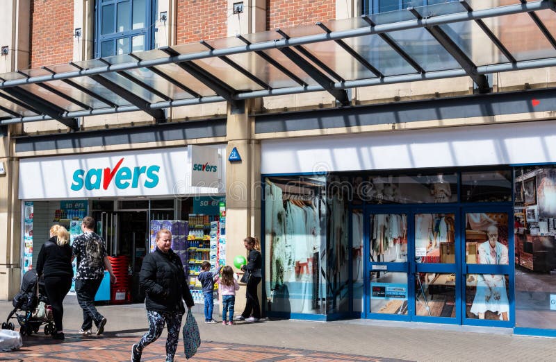 Savers Store Frontage editorial stock photo. Image of facade - 146896473
