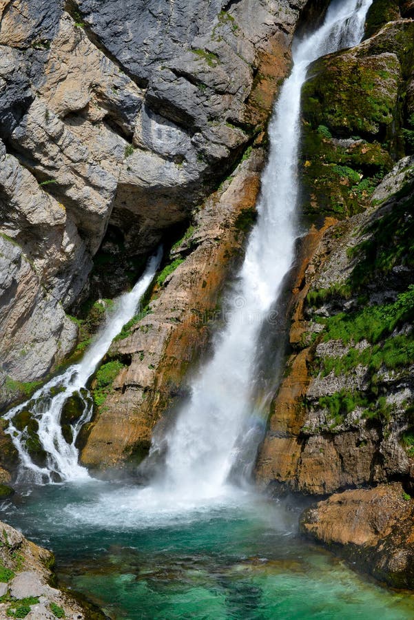 The Savica Waterfall, Savica Falls, Source of Savica or Slap Savica ...