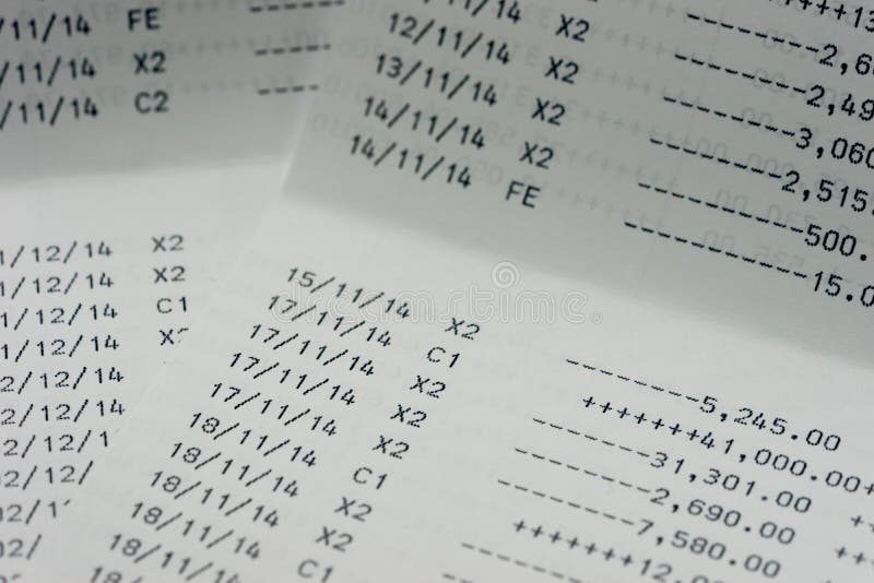 Saving Account Passbook Bank Account Stock Image - Image of passbook ...