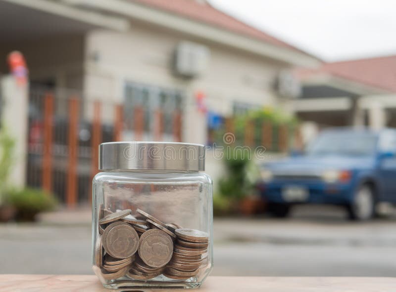 Saving Coins for Future Use, Investment Ideas Stock Image - Image of ...