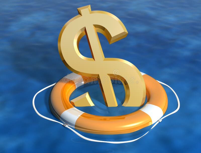 Saving the dollar stock illustration. Illustration of dollar - 8755869