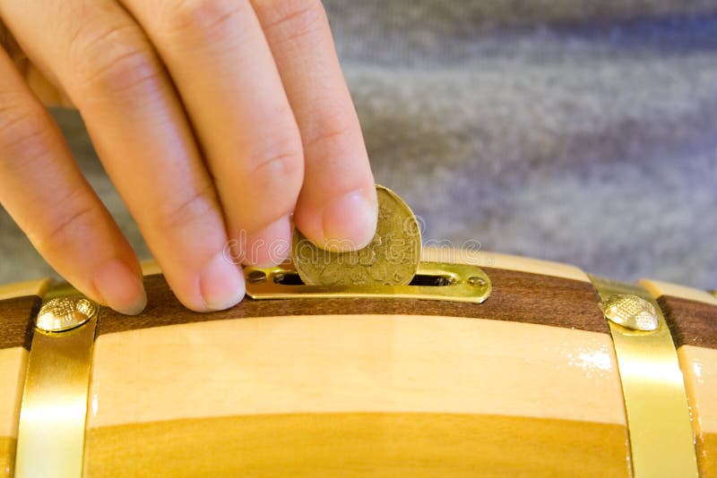 Saving a dollar a day stock image. Image of golden, interest - 355037