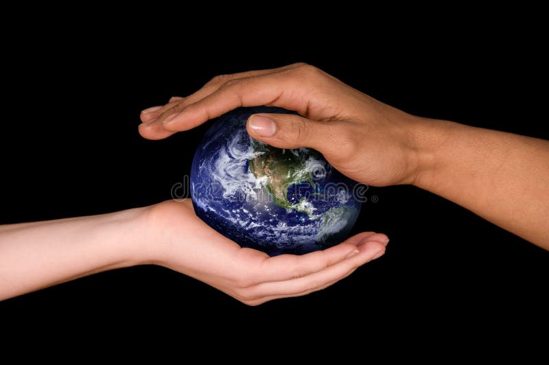 Saving Earth stock image. Image of globe, hand, planet - 4969697