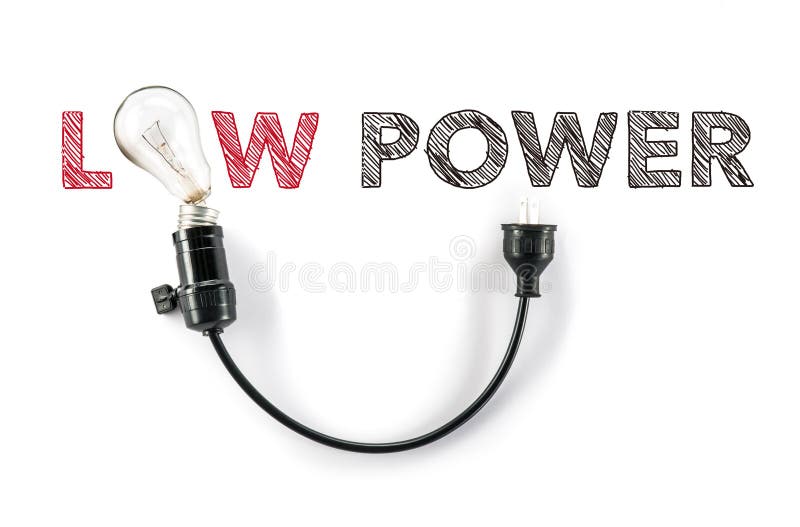 Saving Energy, Low Power Light Bulb, Hand Writing Stock Image - Image ...