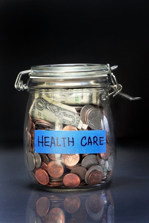 Saving for health care stock image. Image of dollars - 10422763