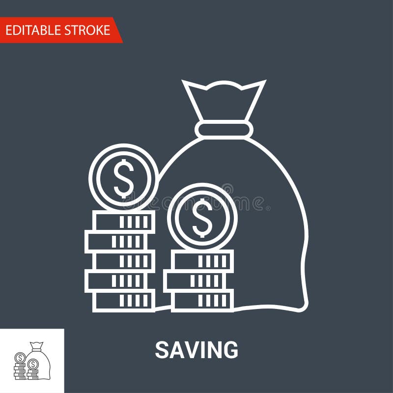 Saving icon stock vector. Illustration of accounting - 19453031