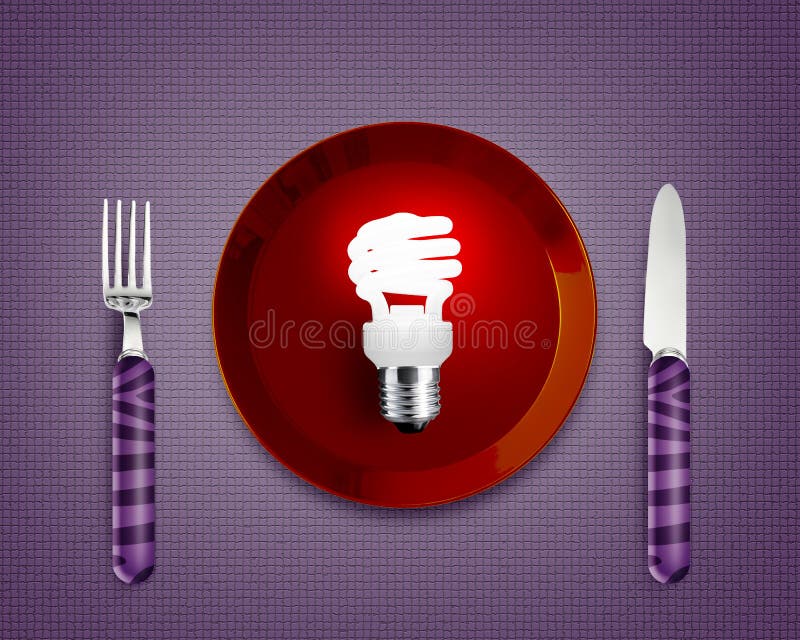 Saving Light bulb stock illustration. Illustration of energy - 22363011