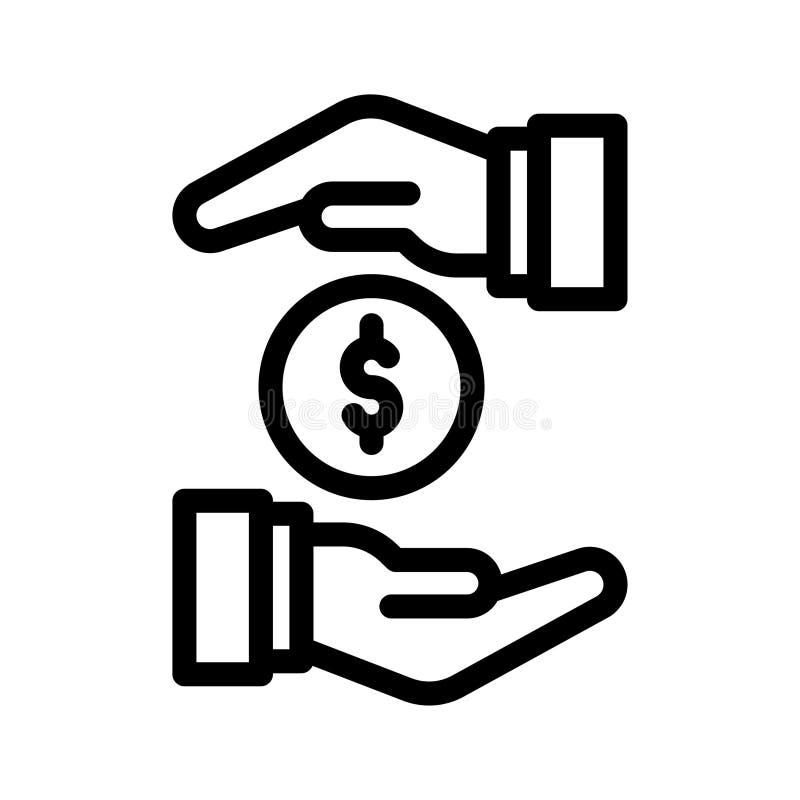 Saving Line Icon Illustration Vector Graphic Stock Vector ...