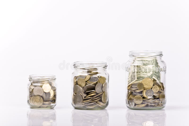 Empty Retirement Fund Jar stock photo. Image of checkbook - 28581704