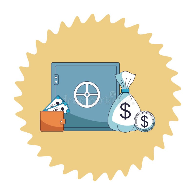 Saving money cartoon stock vector. Illustration of icon - 136748968