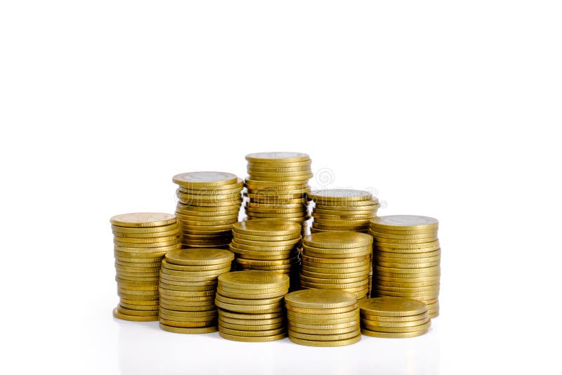 Saving Money Concept, Coin Stack Growing Business Stock Image - Image ...