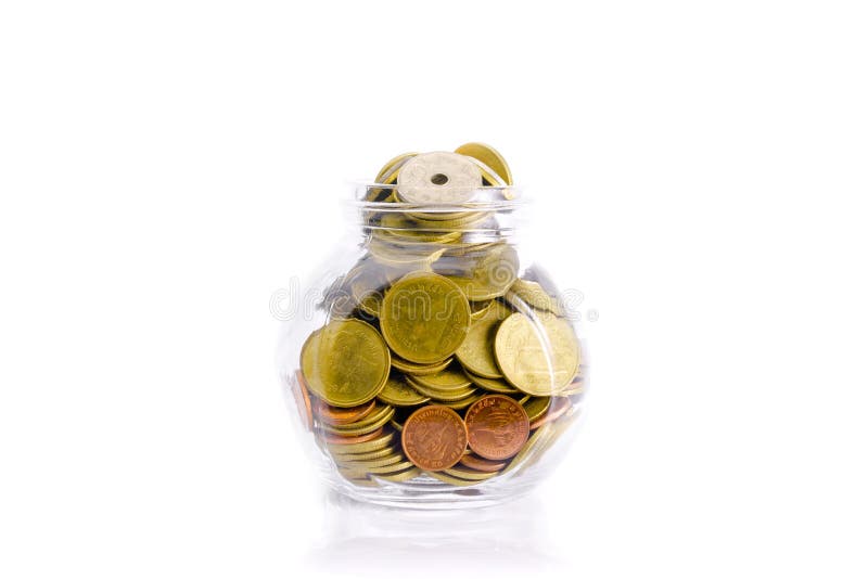 Saving Money Concept, Coin Stack Growing Business Stock Photo - Image ...