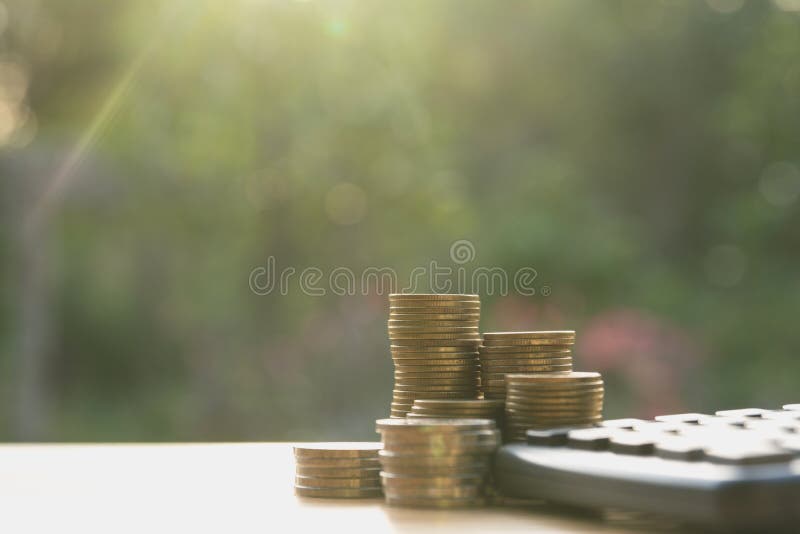 Saving Money Concept with Money Coin Stack Growing Stock Photo - Image ...