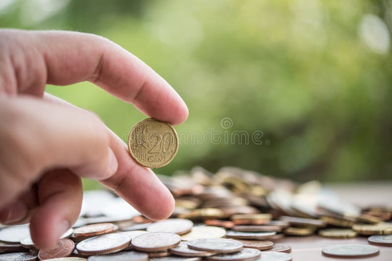 Saving Money Concept . Hand Putting Money Stock Image - Image of save ...