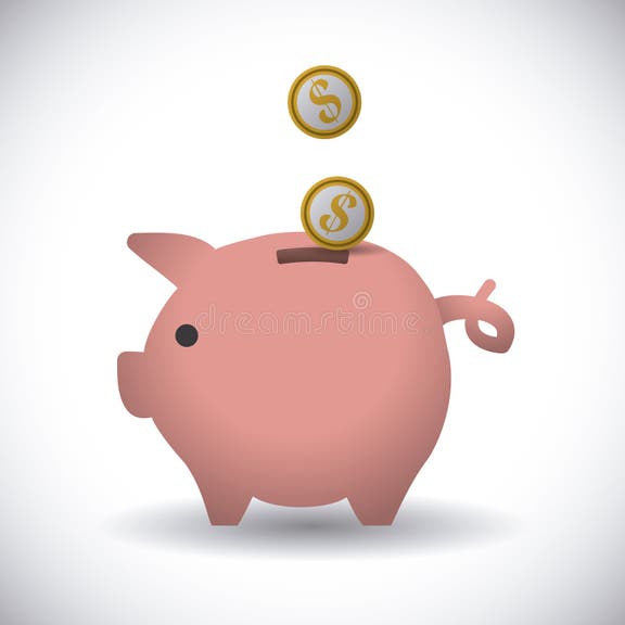Saving money design stock vector. Illustration of business - 46186422