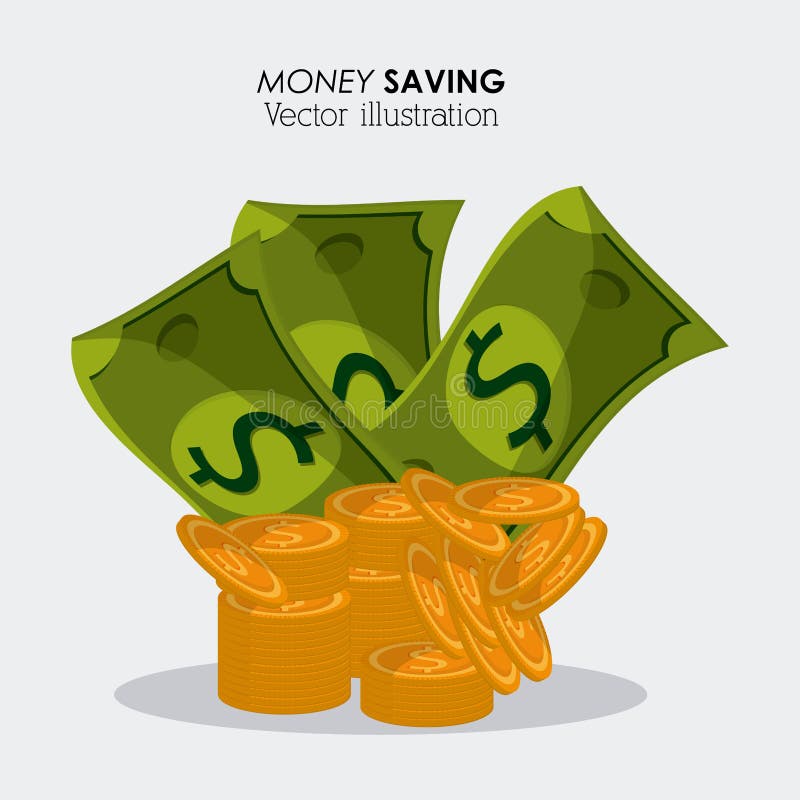Saving money design stock vector. Illustration of value - 65881138