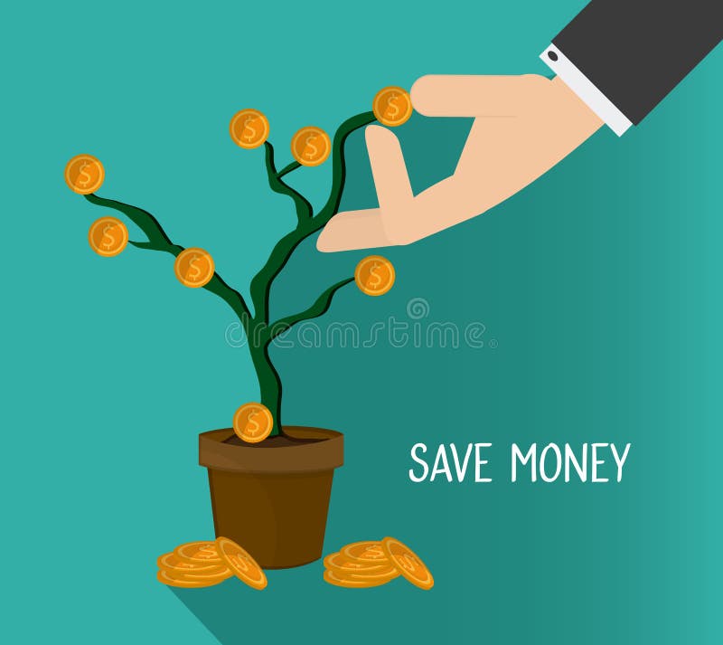 Saving money design stock vector. Illustration of commercial - 65880521