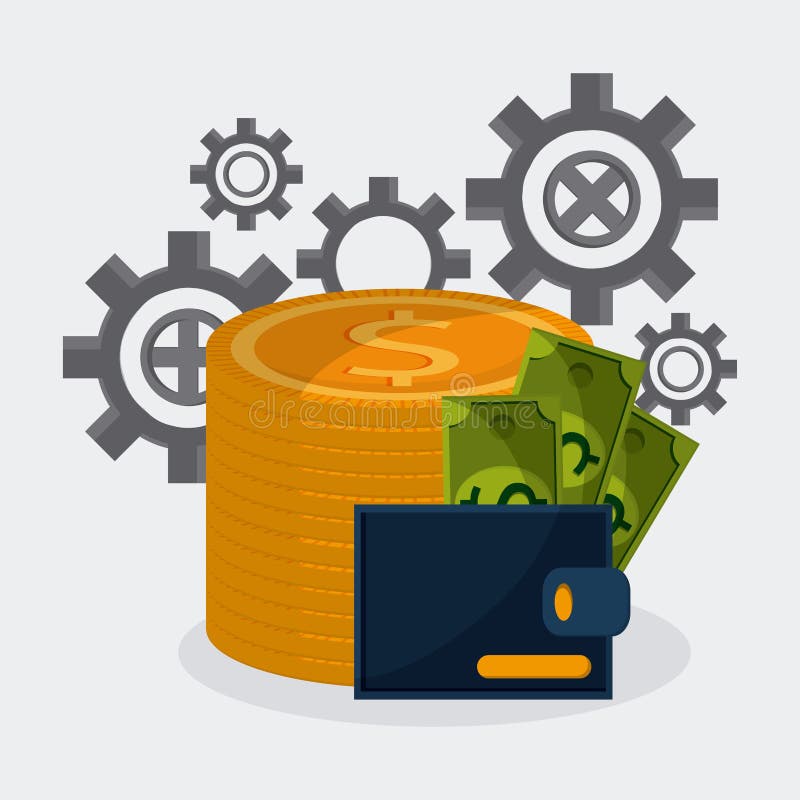 Saving money design stock vector. Illustration of vector - 65880608