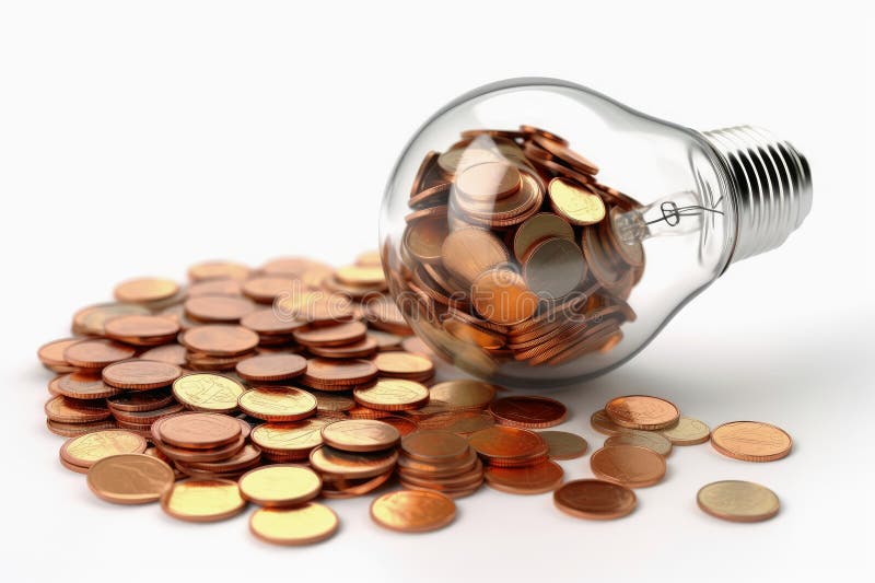 Saving Money and Energy Concept Created with Generative AI Technology ...