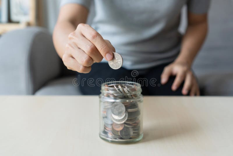 Saving Money for Future. Financial, Life Plan Concept Stock Photo ...