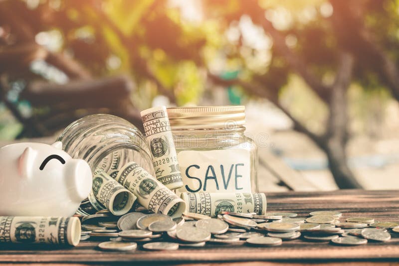 Saving Money for the Future Sustainability, Concept Saving Money for ...