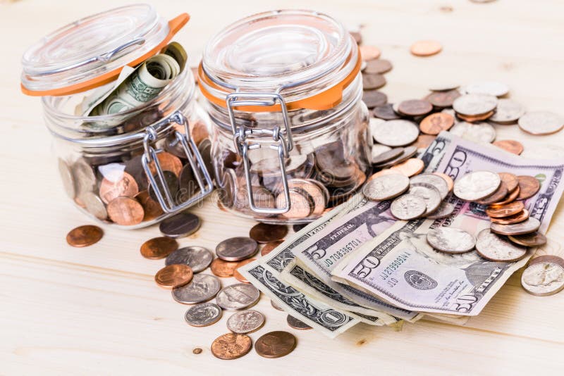 Saving money stock image. Image of container, glass, saving - 51803963