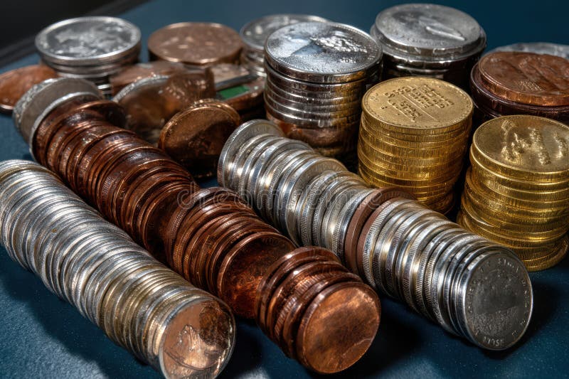 Saving Money and Investing for Future Resilience with Stacks of Coins ...