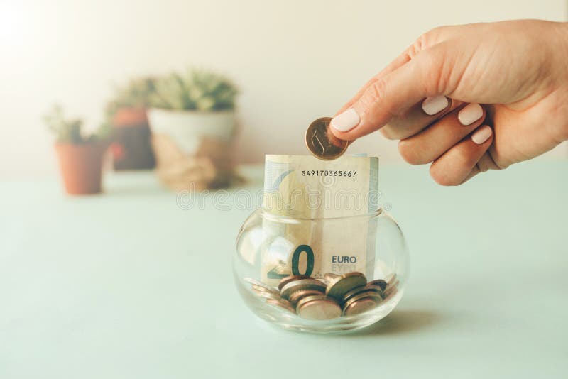Saving money now stock image. Image of deposit, credit - 145697617