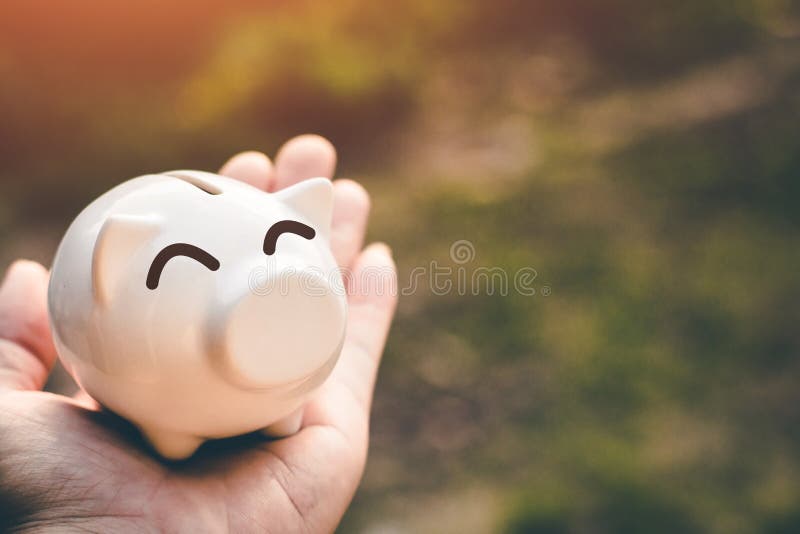 Saving Money in Pig Bank for Future Use, Concept Saving Money for the ...