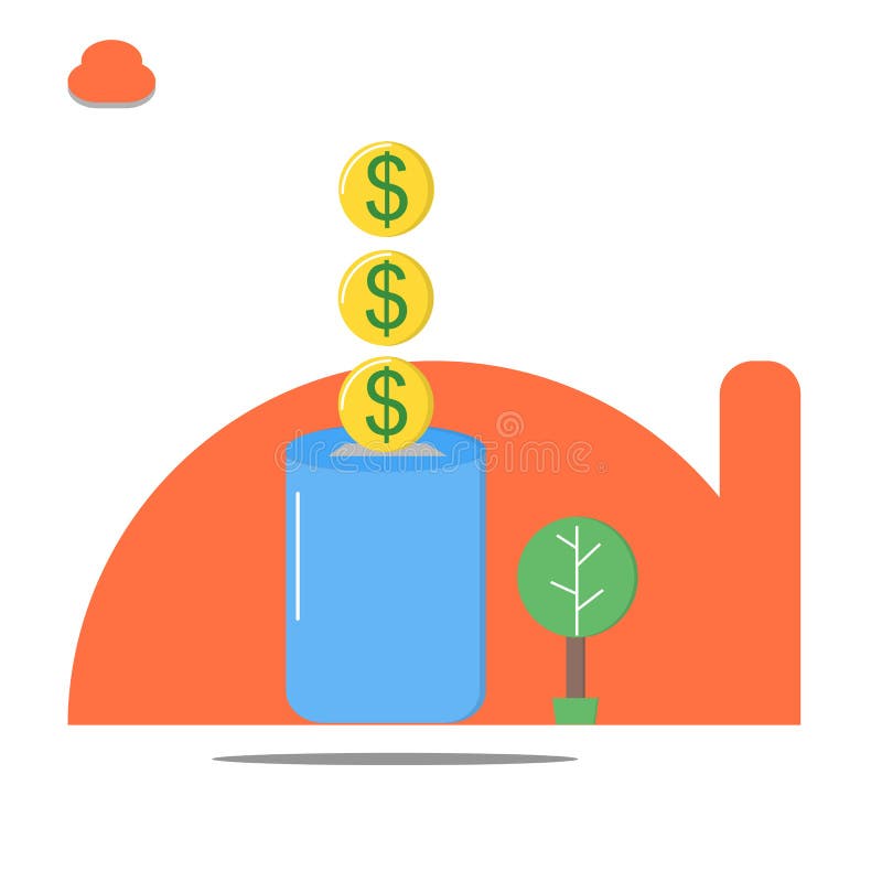 Saving Money, Save Money Concept, Saving Dollar Coin Stock Photo ...