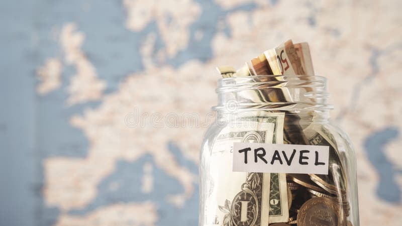 Saving Money for Travel and Budget Concept Stock Image - Image of ...