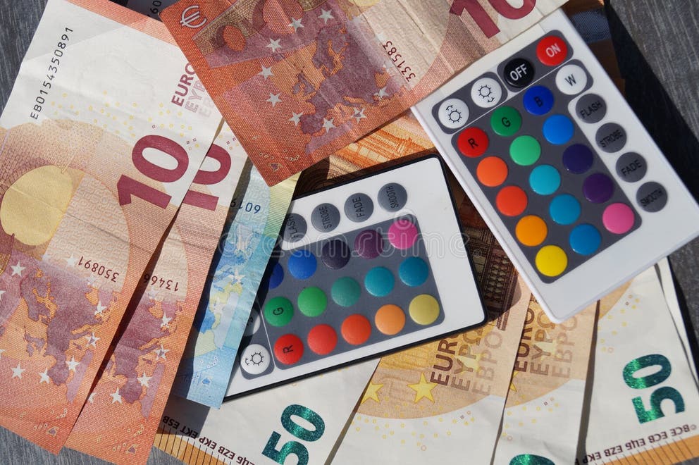 Saving Money by Using LED Lights Stock Photo - Image of control ...